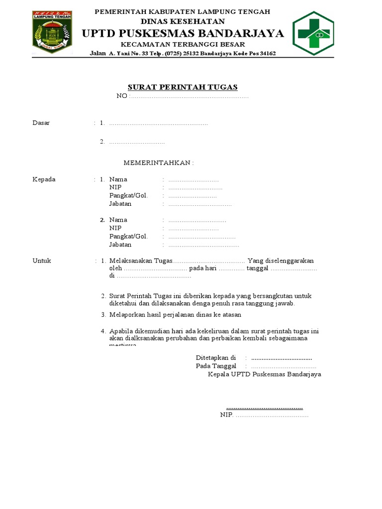 SPJ LENGKAP KOMPLIT Contoh | PDF