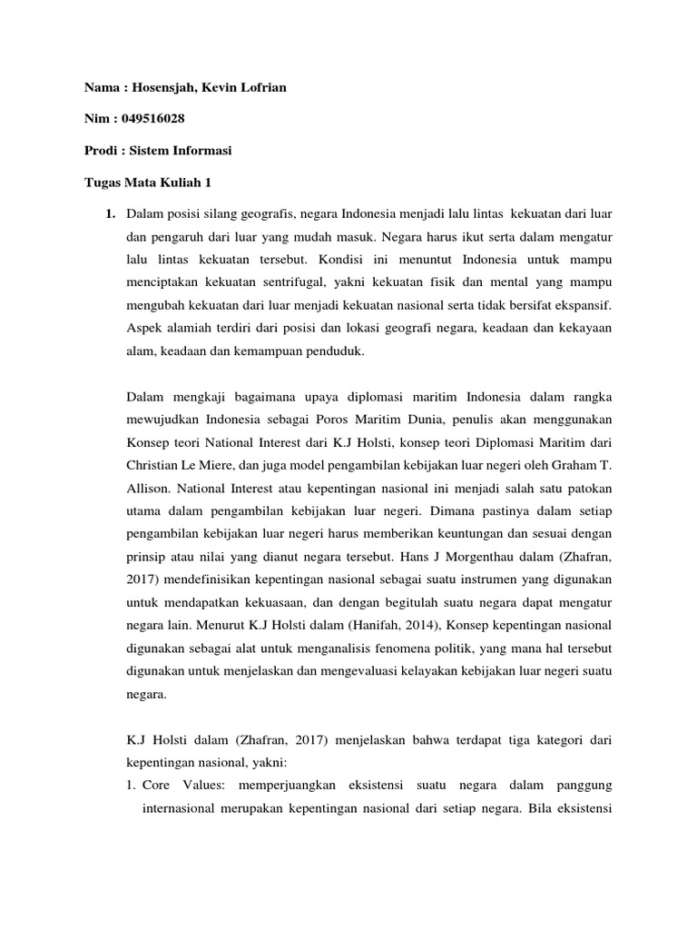 Tugas 1 (Pendidikan Kewarganegaraan).pdf | PDF