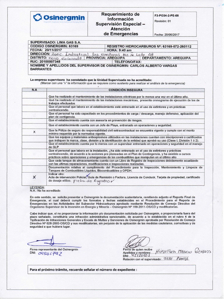 F3-Po34-2-Pe-08 Requerimiento de Informacion PDF | PDF