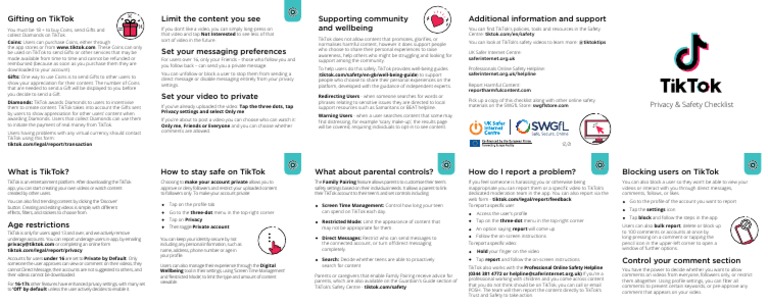 Tiktok Checklist | PDF