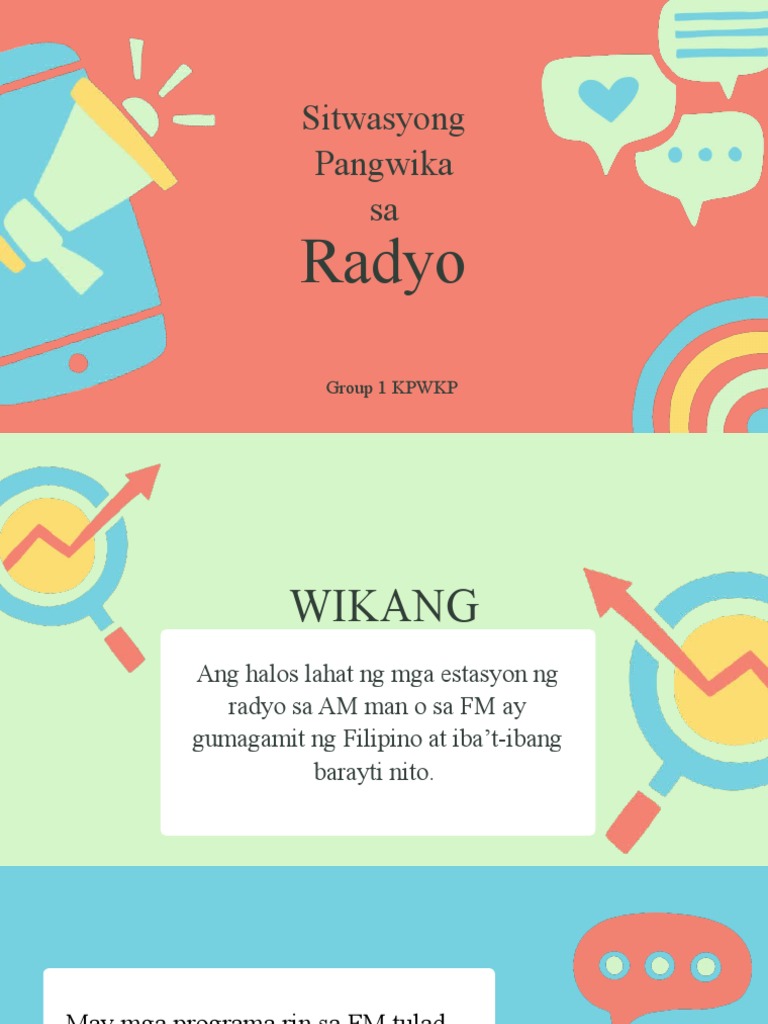 Sitwasyong Pangwika Sa Radyo | PDF