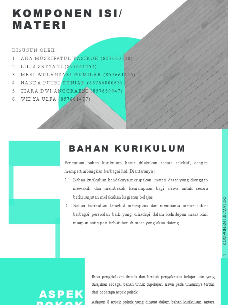 Komponen Isi | PDF
