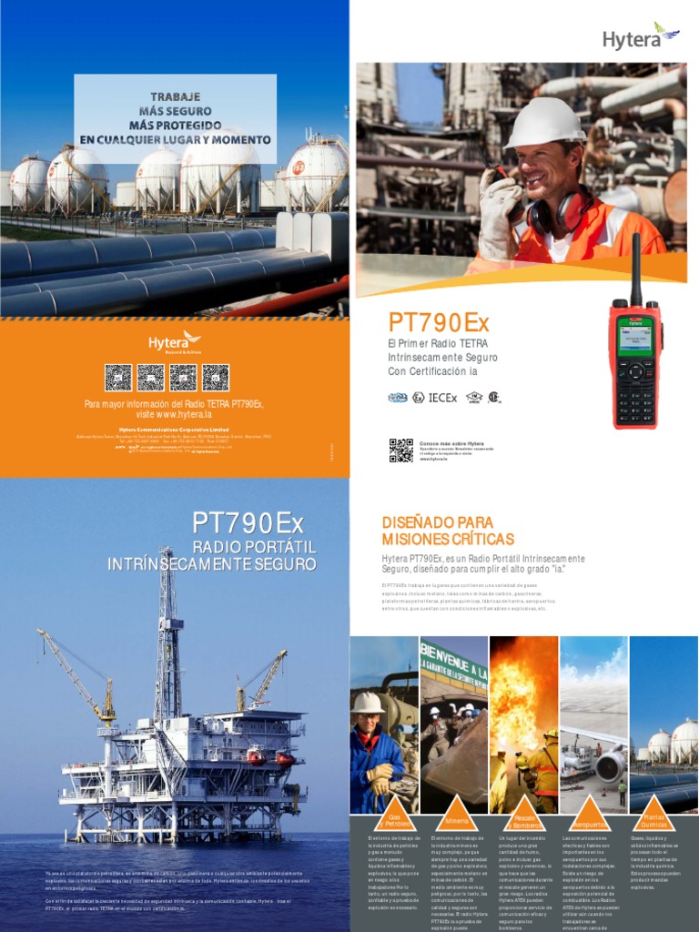 El radio portátil Hytera PT790Ex: Una solución de comunicaciones segura ...