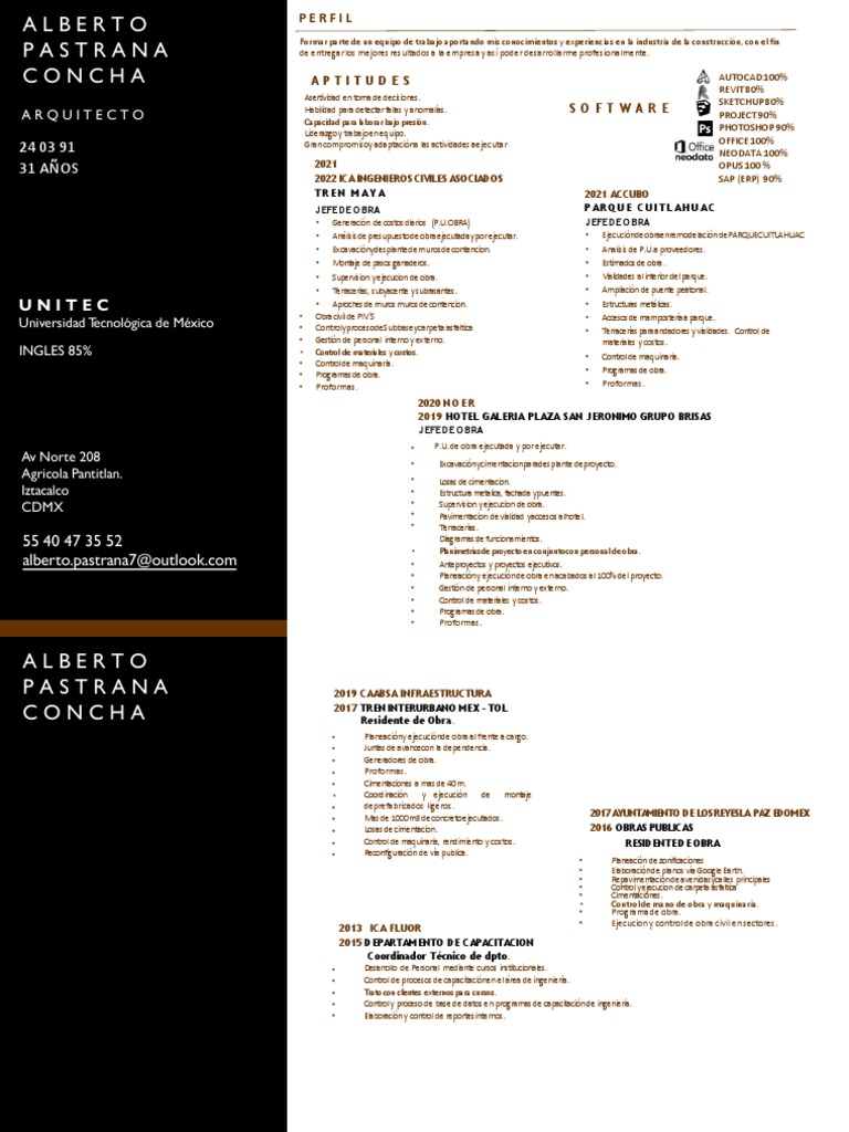 CV Apc 22 PDF | Descargar gratis PDF | Ingeniero civil | Ingeniería