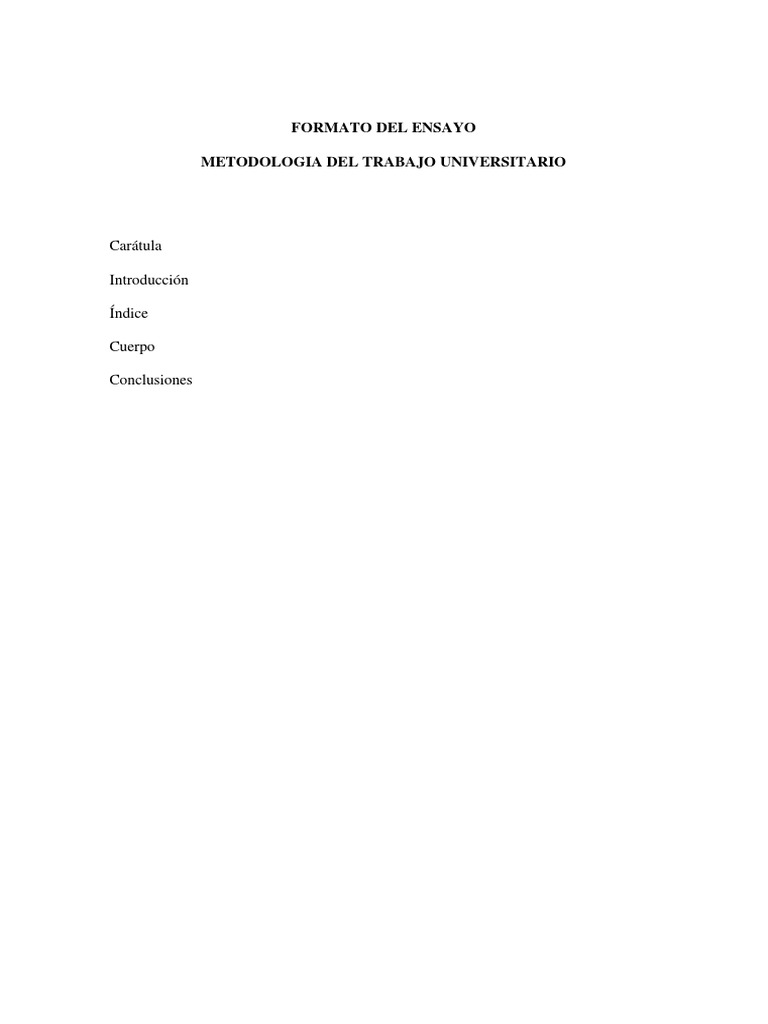 Formato Del Ensayo 2020 PDF | PDF | Ensayos