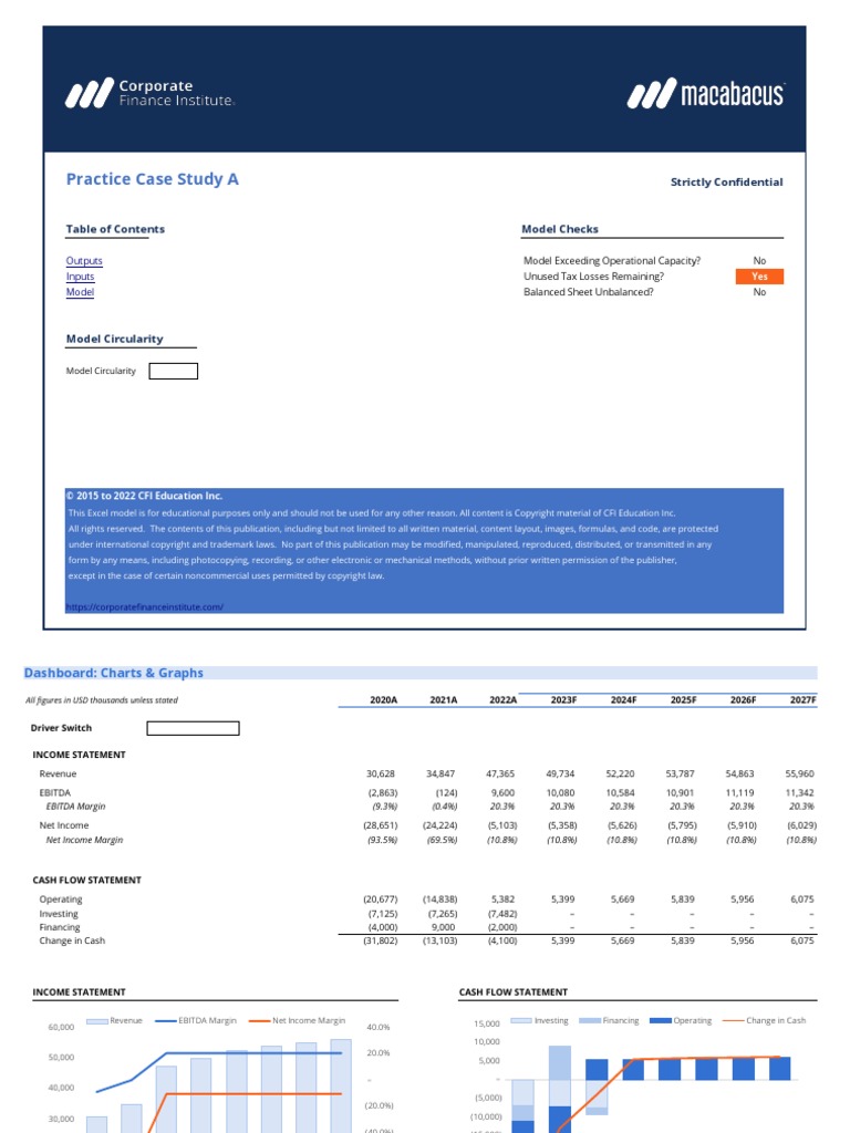Practice Case Study A (Template) | PDF