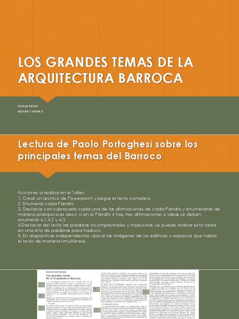 Análisis del Barroco en Arquitectura | PDF