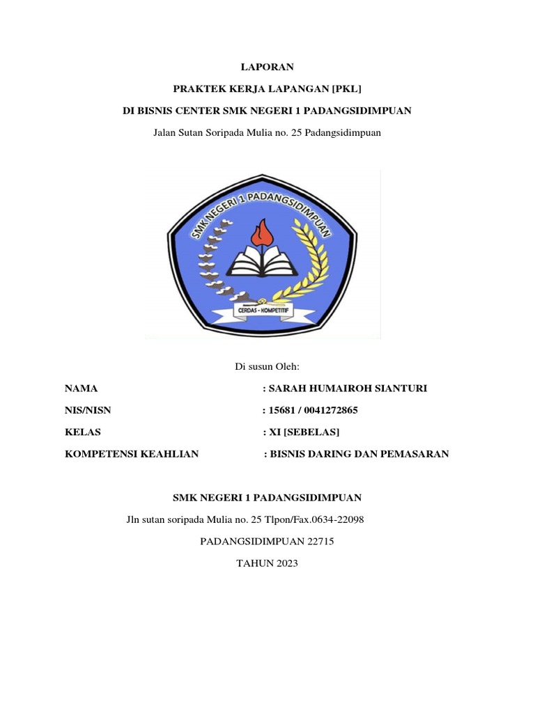 Laporan Sarah Humairoh PDF | PDF | Bisnis