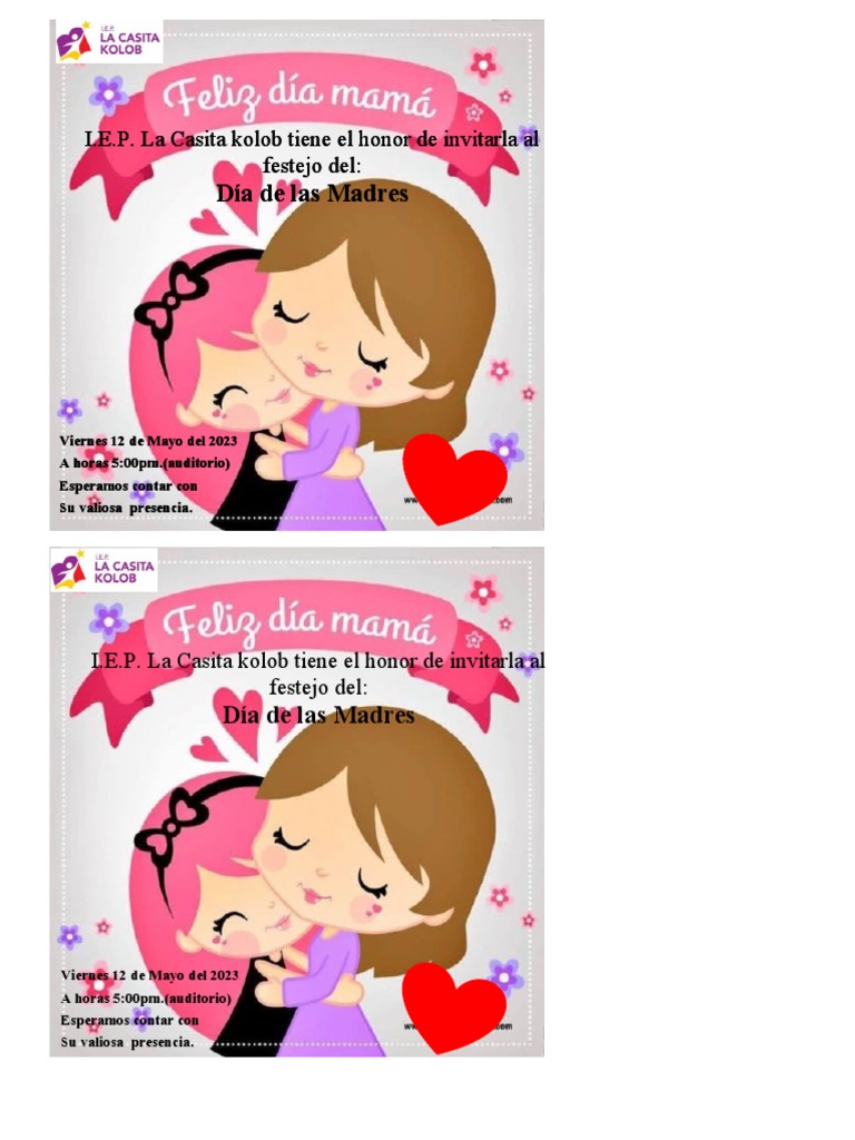 Tarjeta para Mamá | PDF