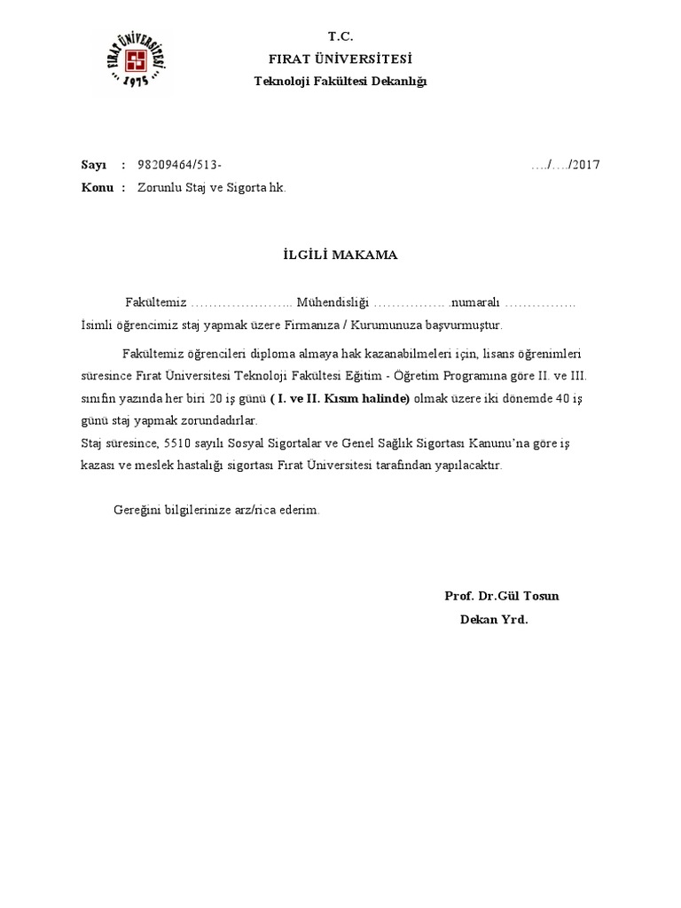 ZORUNLU STAJ BELGESİ - Yeni - 0 | PDF