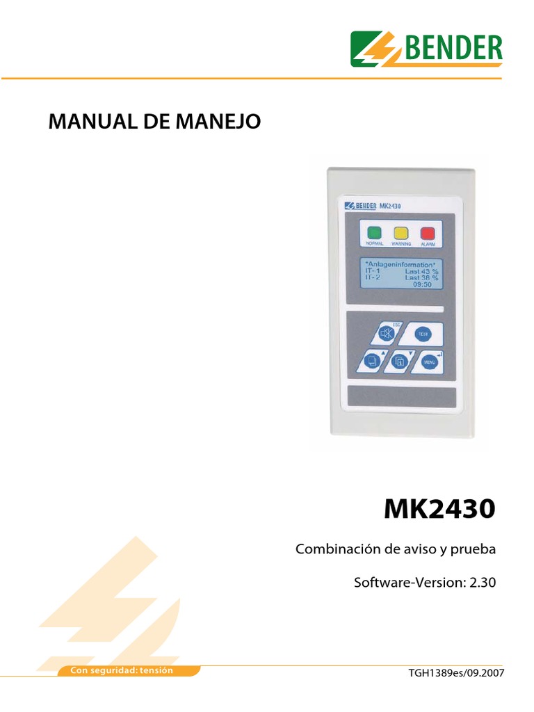 MANUAL MK2430 - TGH - Es 80 Paginas PDF | PDF