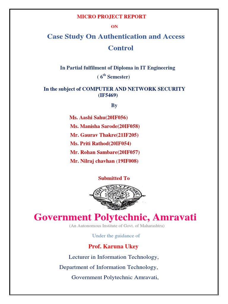 Micro Project Report On CNS PDF | PDF