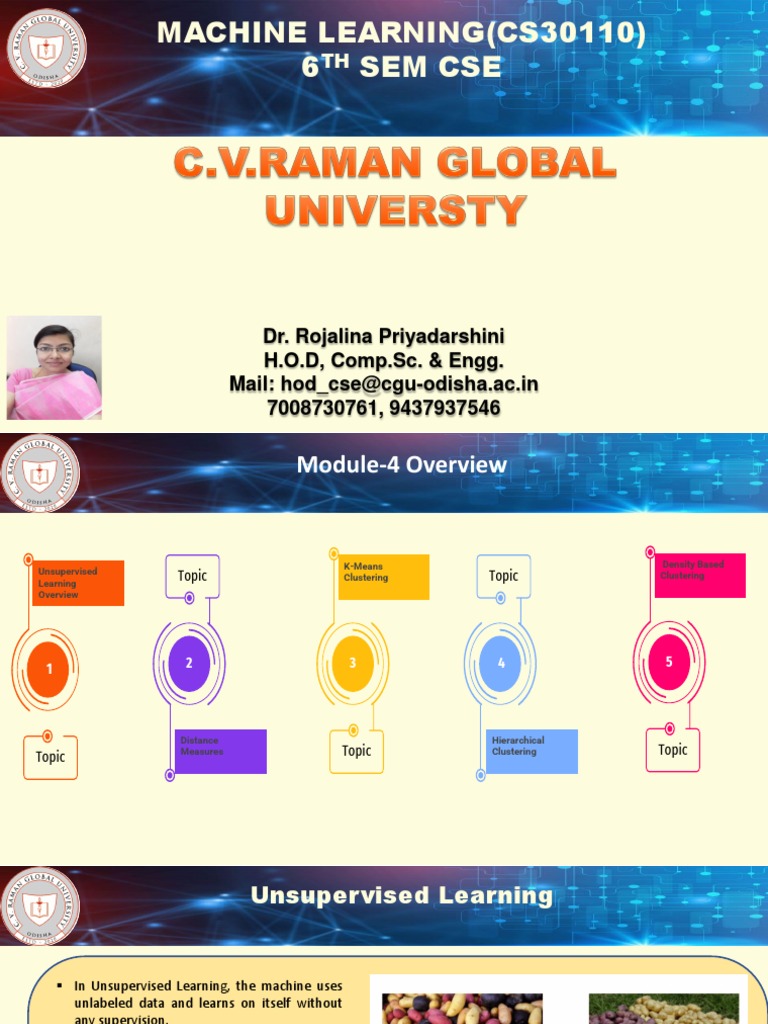 ML Module 4 2022 1 PDF | PDF | Cluster Analysis | Data Mining