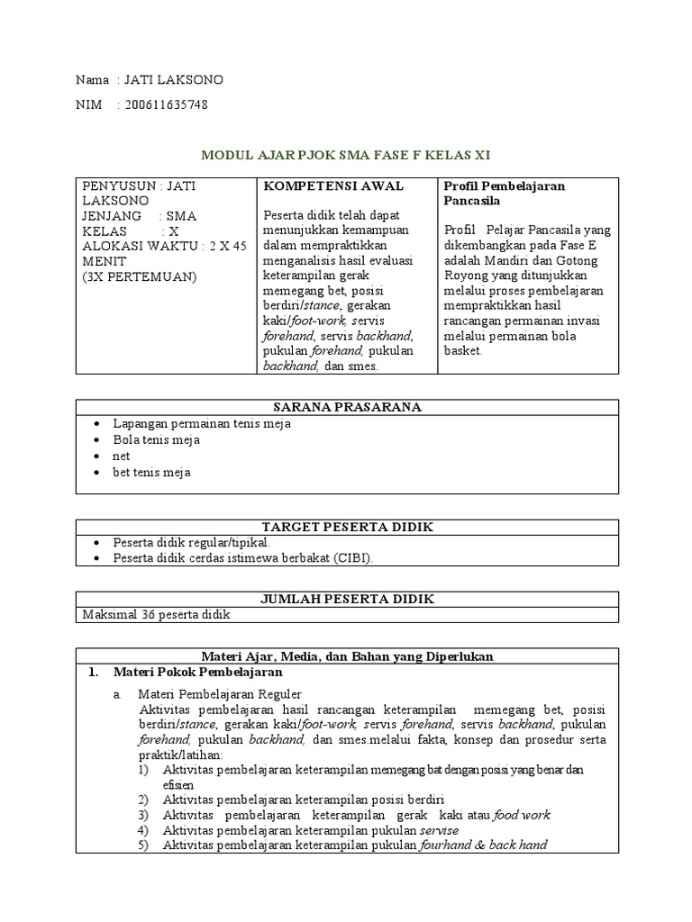 Modul New - Jati Laksono | PDF