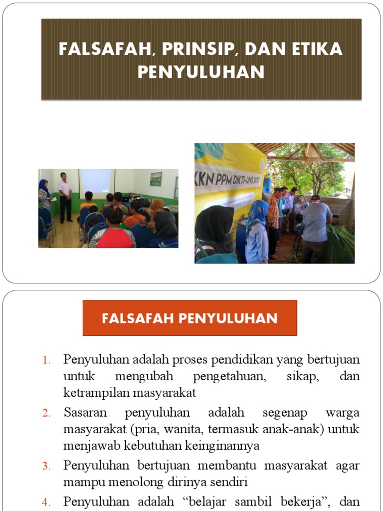 Prinsip dan Etika Penyuluhan Masyarakat | PDF