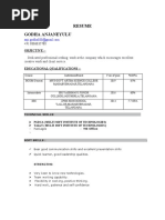 G. Ananthan's Professional Resume | PDF | Career & Growth | Wellness