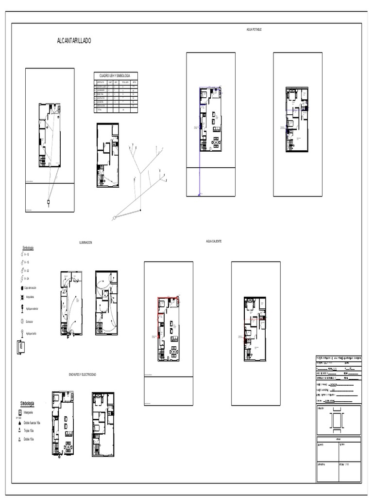 Plano Isometrico Agua Luz | PDF