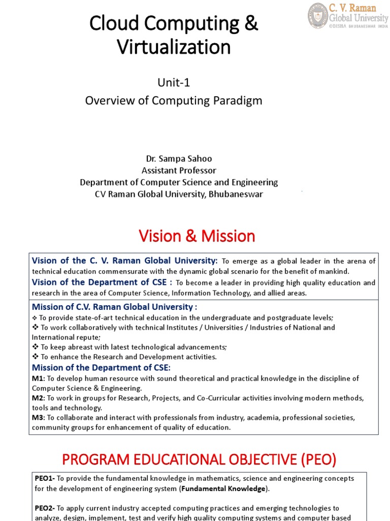 UNIT1-Overview of Computing Paradigm2 | PDF