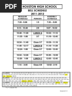 BHS 2024-2025 Bell Schedule FINAL | PDF
