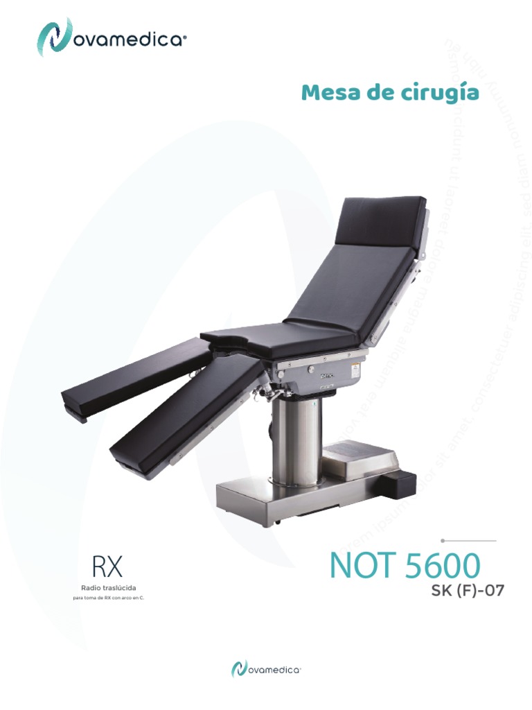 Manual Mesa de Qx-Not-5600-Skf-07 PDF | Descargar gratis PDF | Especialidades Medicas