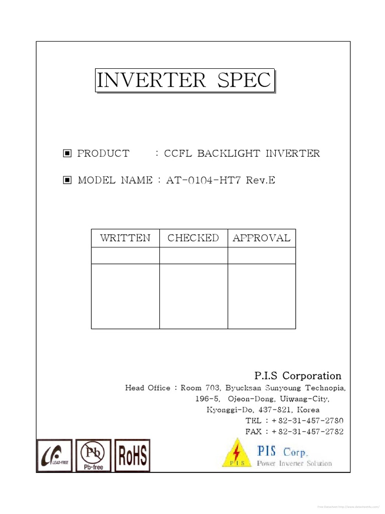 Datasheet PDF | PDF | Information And Communications Technology | Electrical Engineering
