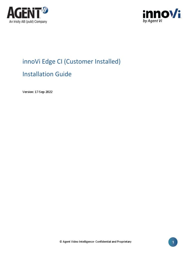 Innovi Edge CI Customer Installed Installation Guide 7 | PDF ...