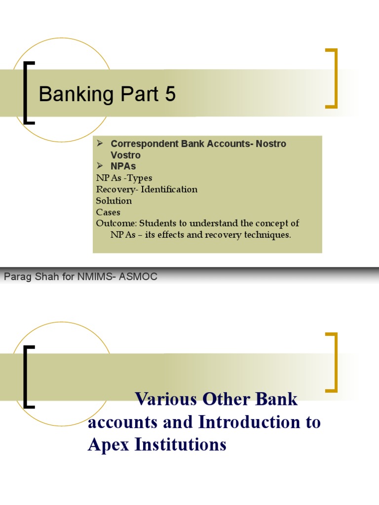 5-NMIMS Banking 5 of 5 | PDF | Loans | Banks