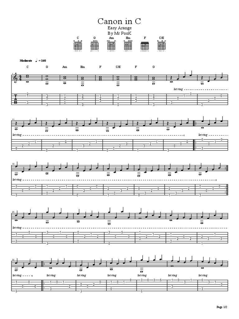 Canon in C | PDF