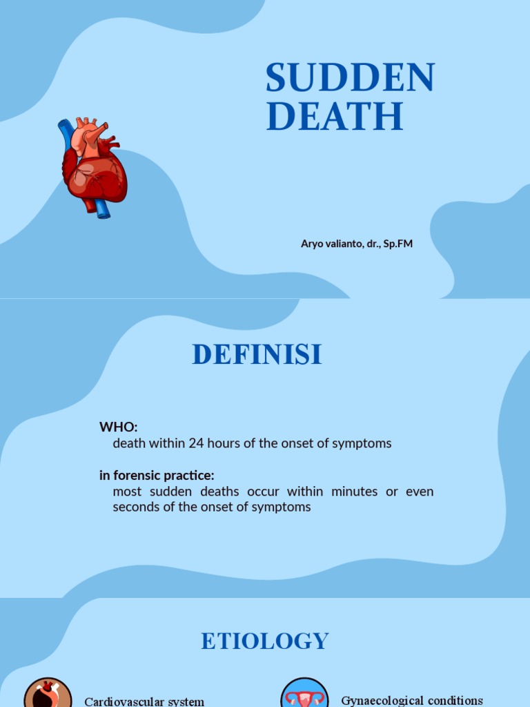 Sudden Death | PDF | Atheroma | Cardiac Muscle