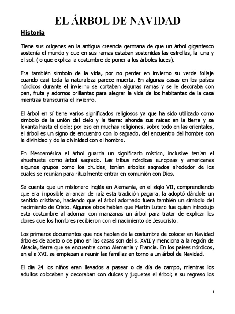 El Árbol de Navidad | PDF | Árbol de Navidad | Navidad