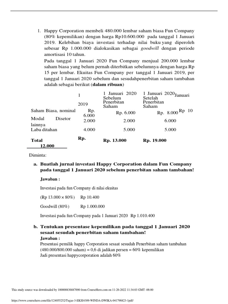 Tugas 3 EKSI4309 WINDA DWIKA 041796823 1 PDF | PDF