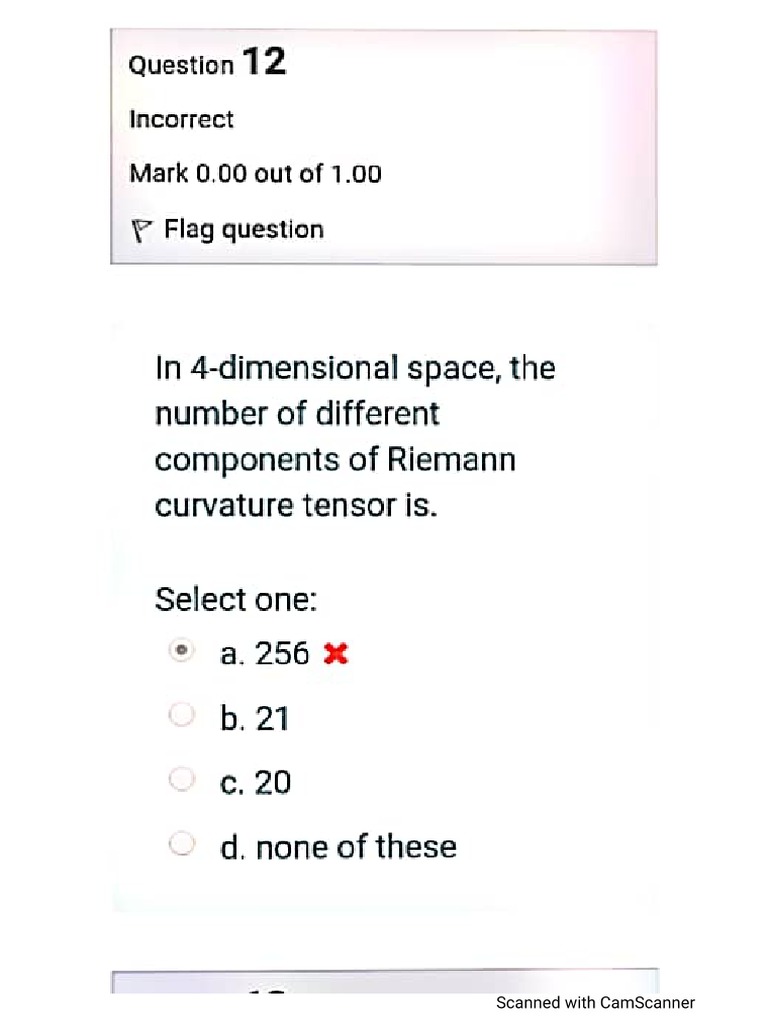 G Theory of Relativity Mcqs PDF | PDF