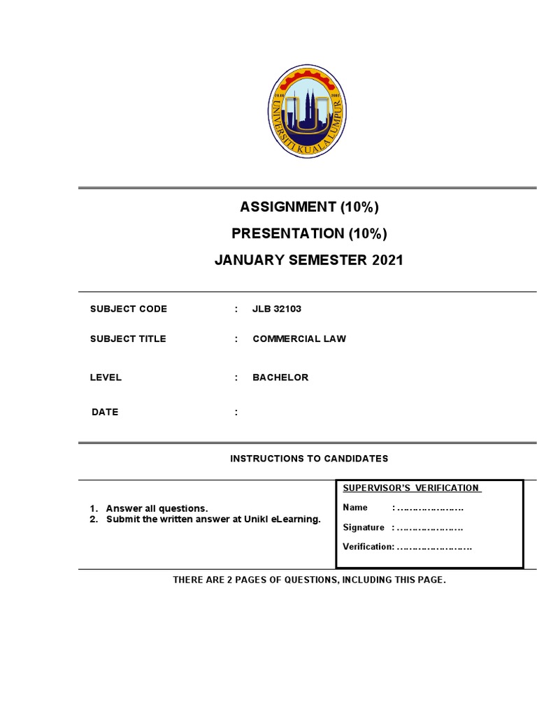 Assignment and Presentation | PDF