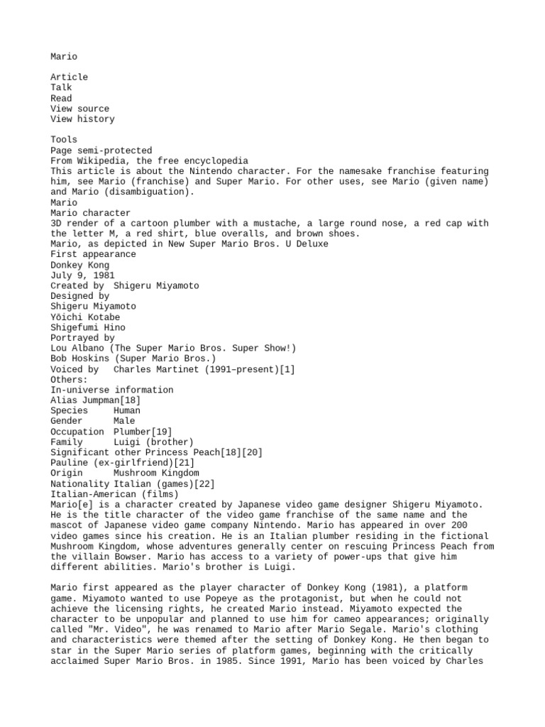 Mario | PDF | Mario | Nintendo