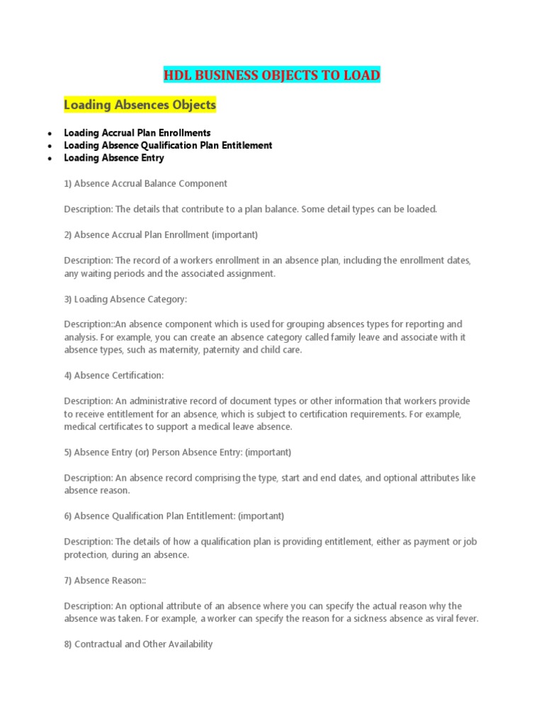 Loading Setup Objects | PDF