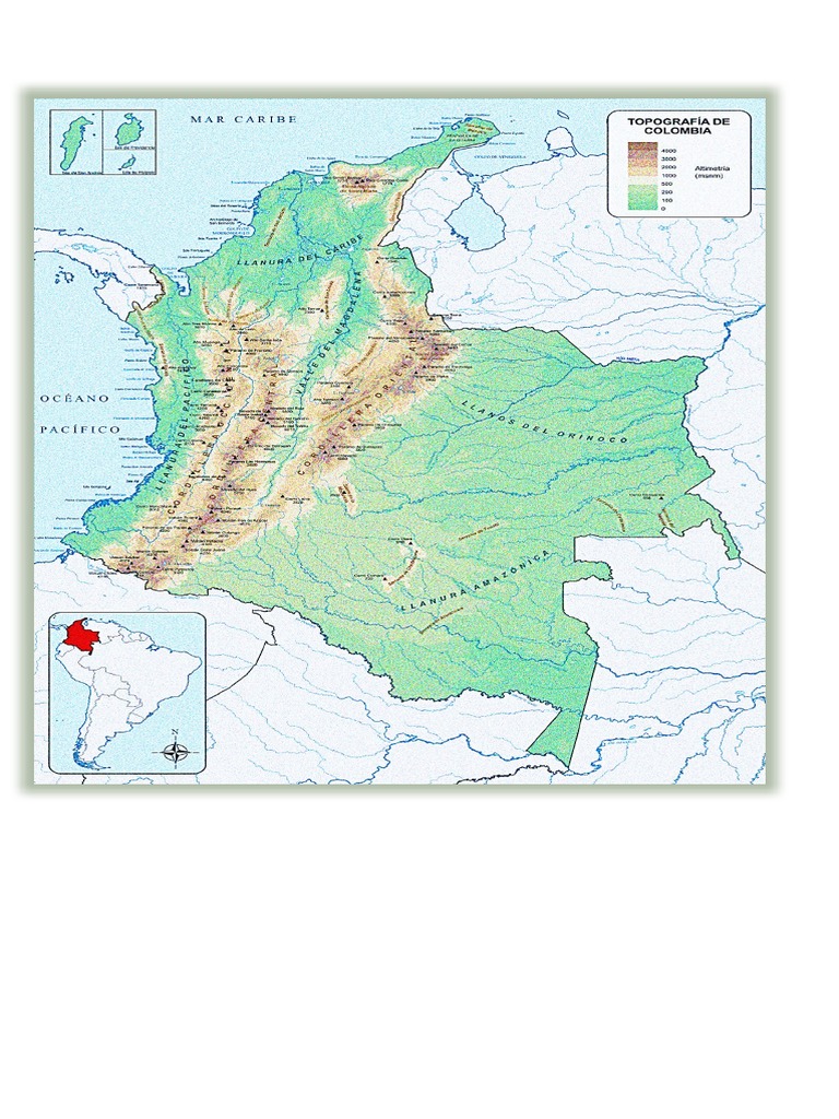 Principales Llanuras de Colombia | PDF | Colombia | Clima