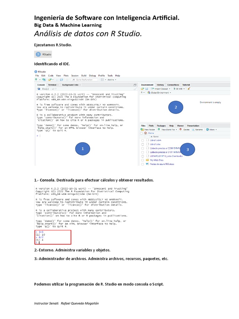 2-Analizar Datos Con R Studio | PDF | Big Data | Interfaz de línea de ...