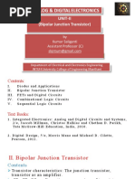 Basic Electronics (BBEE103/BBEE203) - Bipolar Junction Transistors (Module 2) | PDF | Bipolar ...