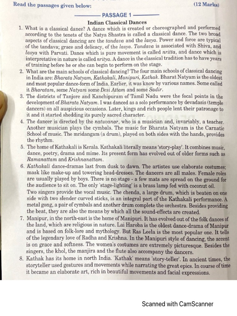 passage practice | PDF