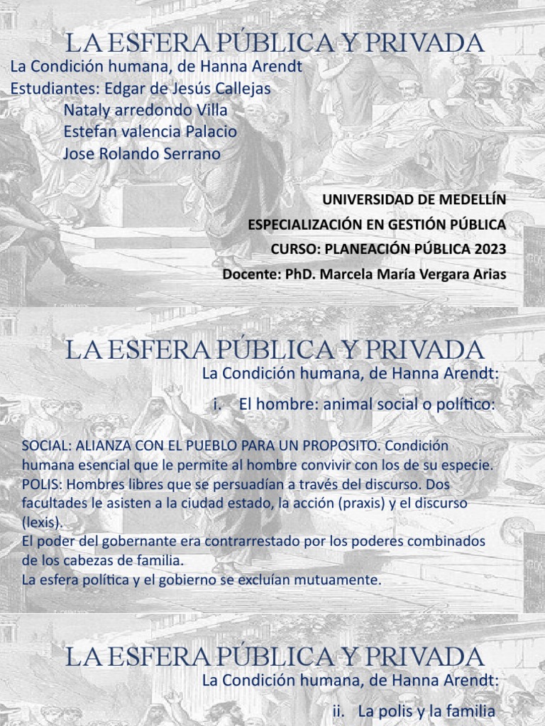 La Esfera Pública y Privada | PDF