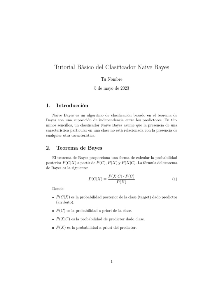 Naive Bayes PDF | PDF