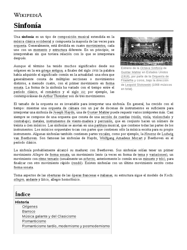 Sinfonía PDF | PDF