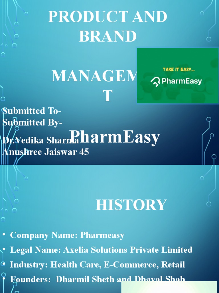PRODUCT AND BRAND MANAGEMENT (PharmEasy) | PDF