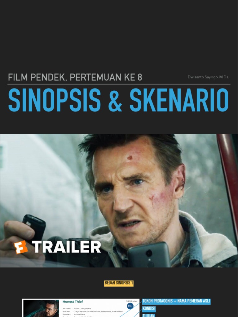 Pertemuan 8 - Sinopsis & Skenario Film | PDF