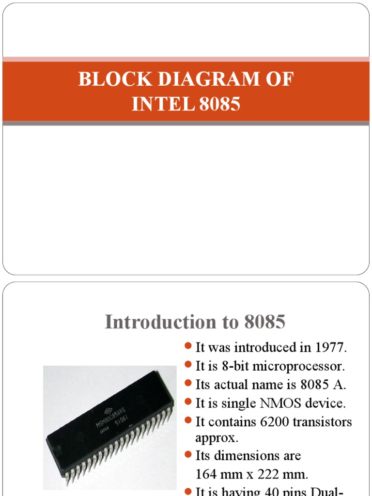 4block Diagram of 8085 | PDF