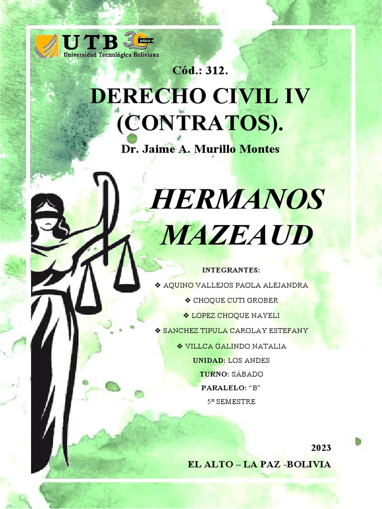 Hermanos Mazeaud | PDF