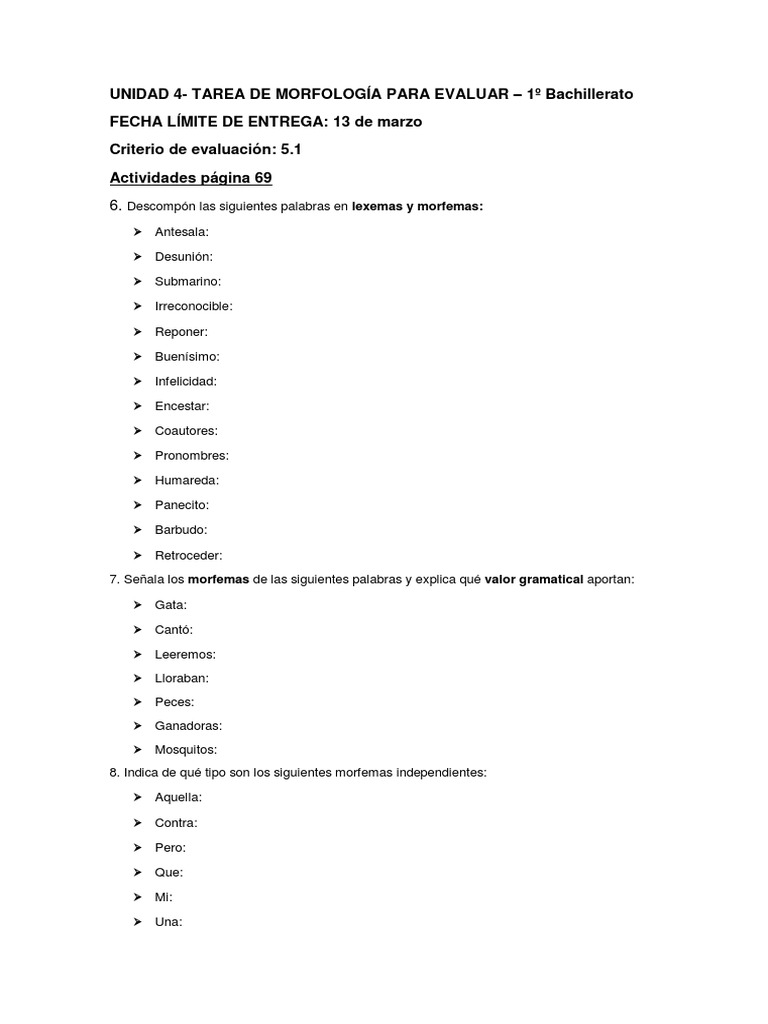 Tarea Evaluable | PDF | Relaciones sintácticas | Gramática