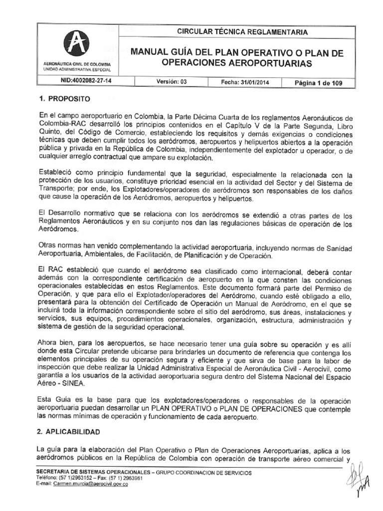 CI 027 - V3 Plan guis operacion aeropuertos.pdf | PDF