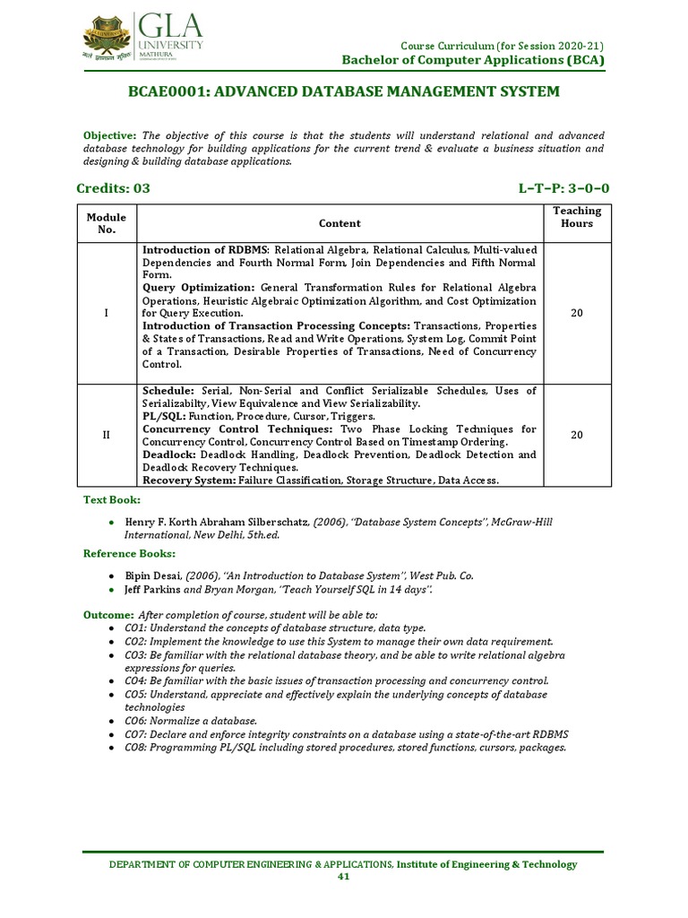 Advanced Database Management System Pdf Relational Database Databases