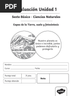 Prueba de Las Capas de La Tierra. Con Respuestas | PDF | Tierra | Suelo